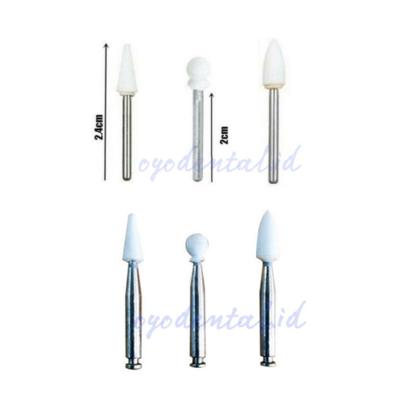 Jual Dental bur Arkansas stone / bur poles gic Alpin / white stone ...