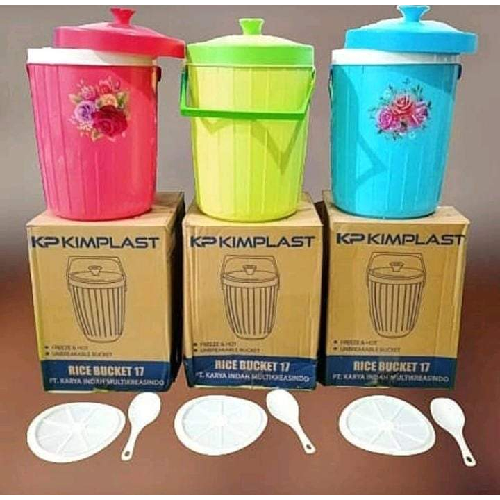 Jual termos nasi makanan rice bucket KIMPLAST kapasitas 17 liter jumbo ...