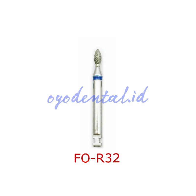 Jual Dental Diamond Bur Preparasi Low Speed Round / Flame Oval / Tapper ...