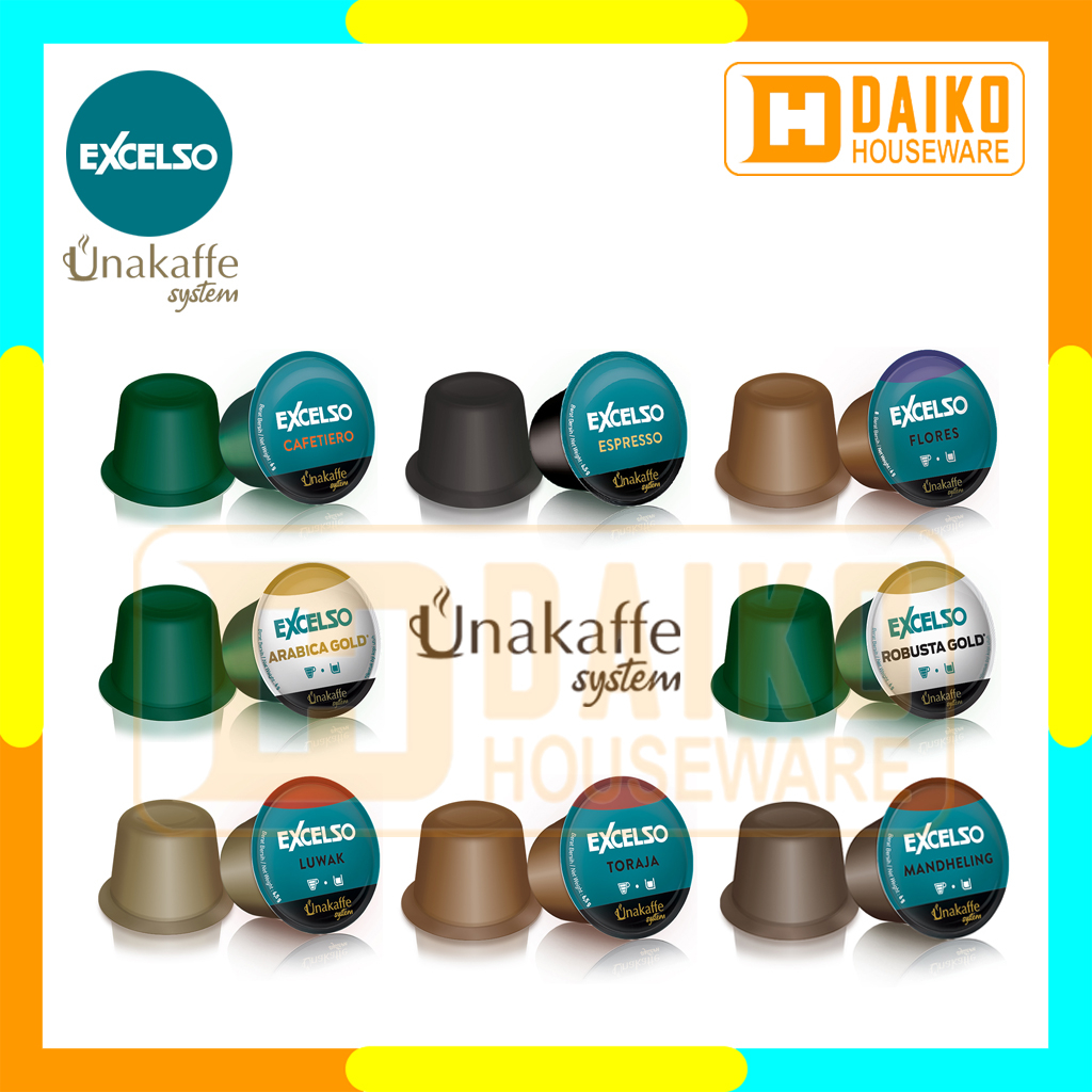 Jual Capsule Coffee Excelso Unakaffe Ecer All Varian Rasa - Kopi Kapsul ...