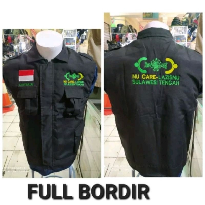 Jual Rompi Kerah Bahan Ripstop Full Bordir Custom / Rompi Custom ...