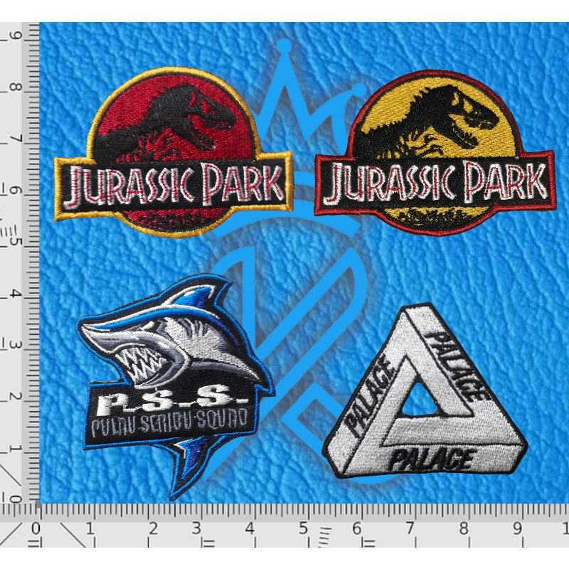Jual PATCH JURASSIC PARK/PATCH/EMBLEM/LOGO BORDIR/PATCH BORDIR/PALACE ...