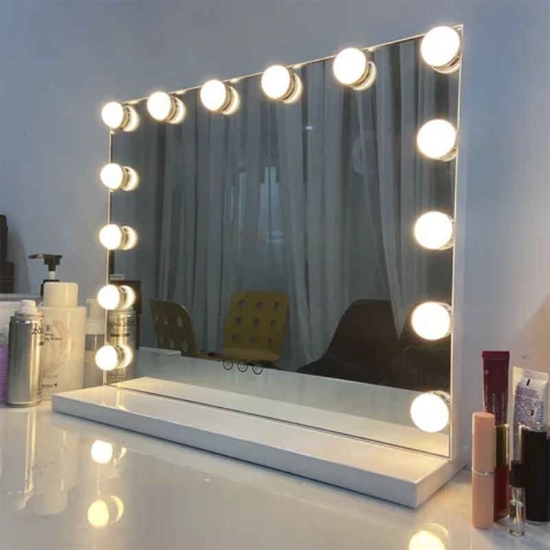Jual Cermin Rias Salon Lampu Framelles Standing Mirror Meja Rias Make ...