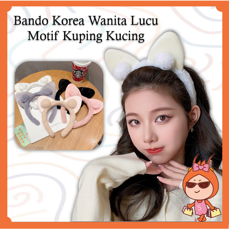 Jual Reseller Welcome - F5825 Bando Korea Wanita Lucu Motif Kuping ...