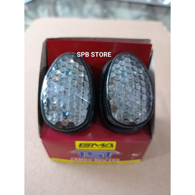 Jual LAMPU SEIN TEMPEL LED OVAL NINJA250 / CBR / R15 / R25 | Shopee Indonesia