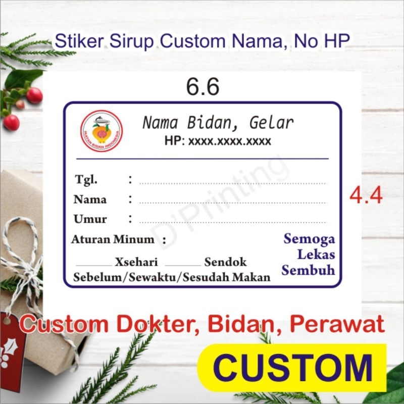 Jual STIKER SIRUP CUSTOM | Shopee Indonesia