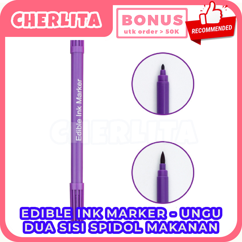 Jual Food Pen Food Colouring Pen Edible Ink Marker Spidol Makanan ...