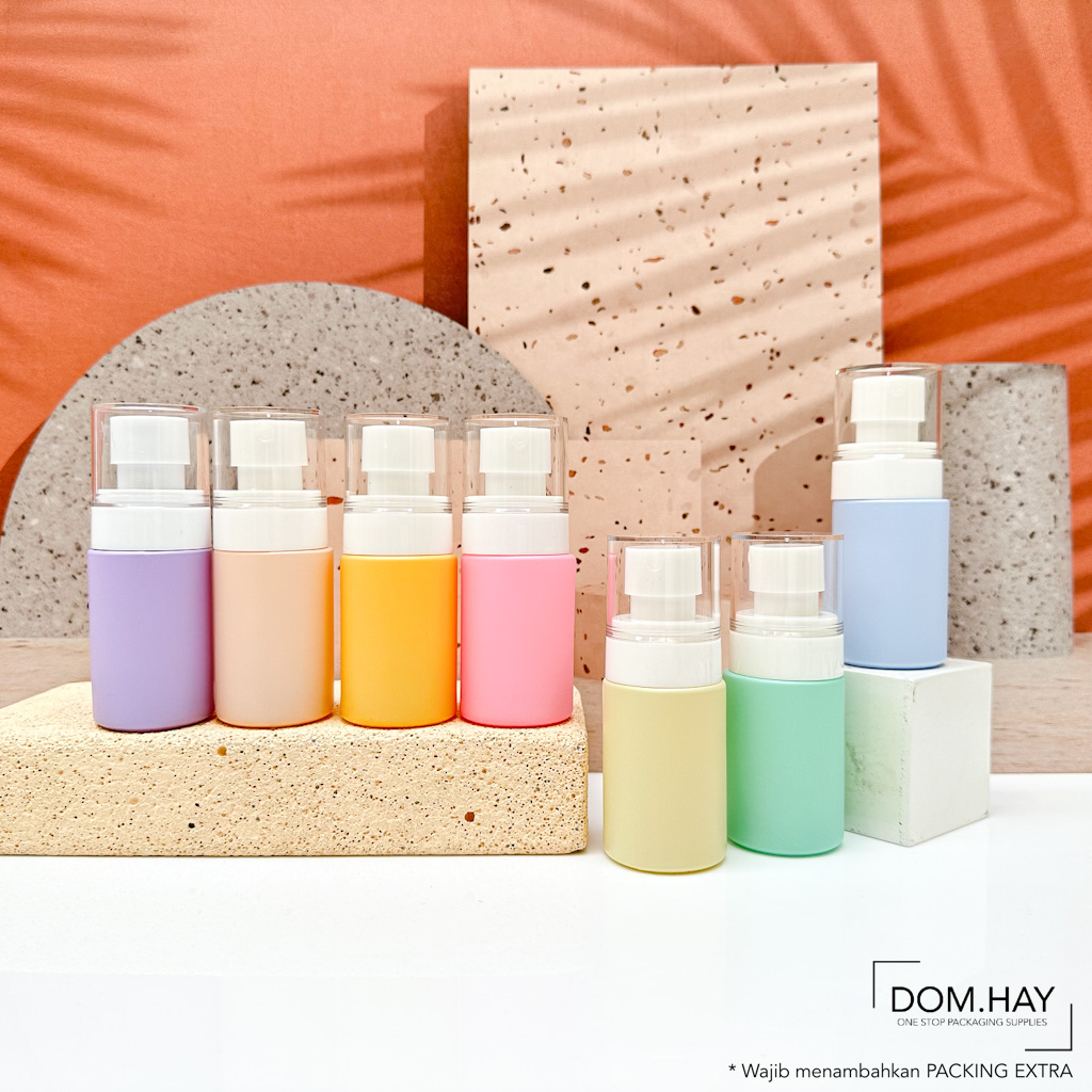 Jual 30ml Botol Spray Clear Kaca Pastel 7PS Face Mist Hair Spray Clear ...