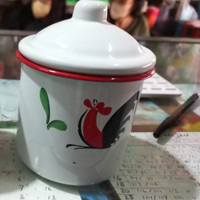 Jual Mug Enamel Ayam EN A6 / gelas lucu cangkir cap ayam tahan panas ...