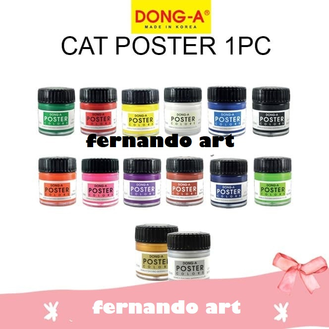 Jual BN - Cat Dong A Poster Colors Satuan @15ml / Dong A Poster ...
