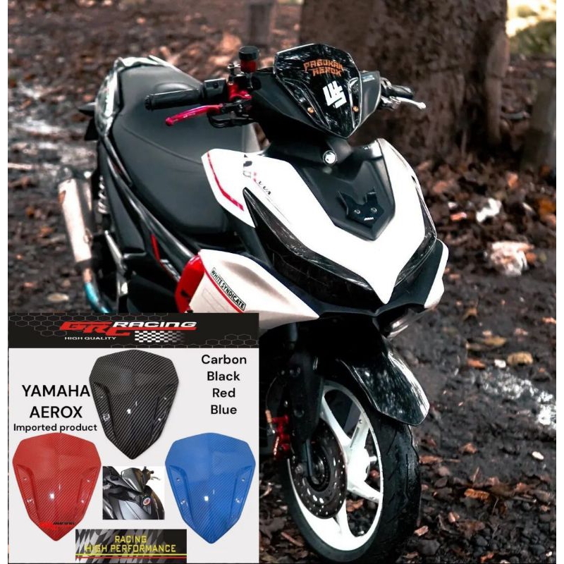 Jual Visor variasi yamaha aerox 155 bahan akrilik warna carbon celup ...