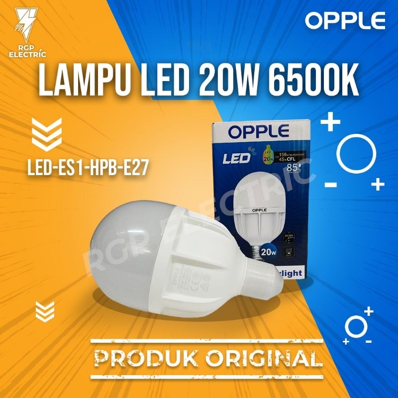 Jual Lampu LED OPPLE 20 Watt Putih 20W HPB 6500K | Shopee Indonesia