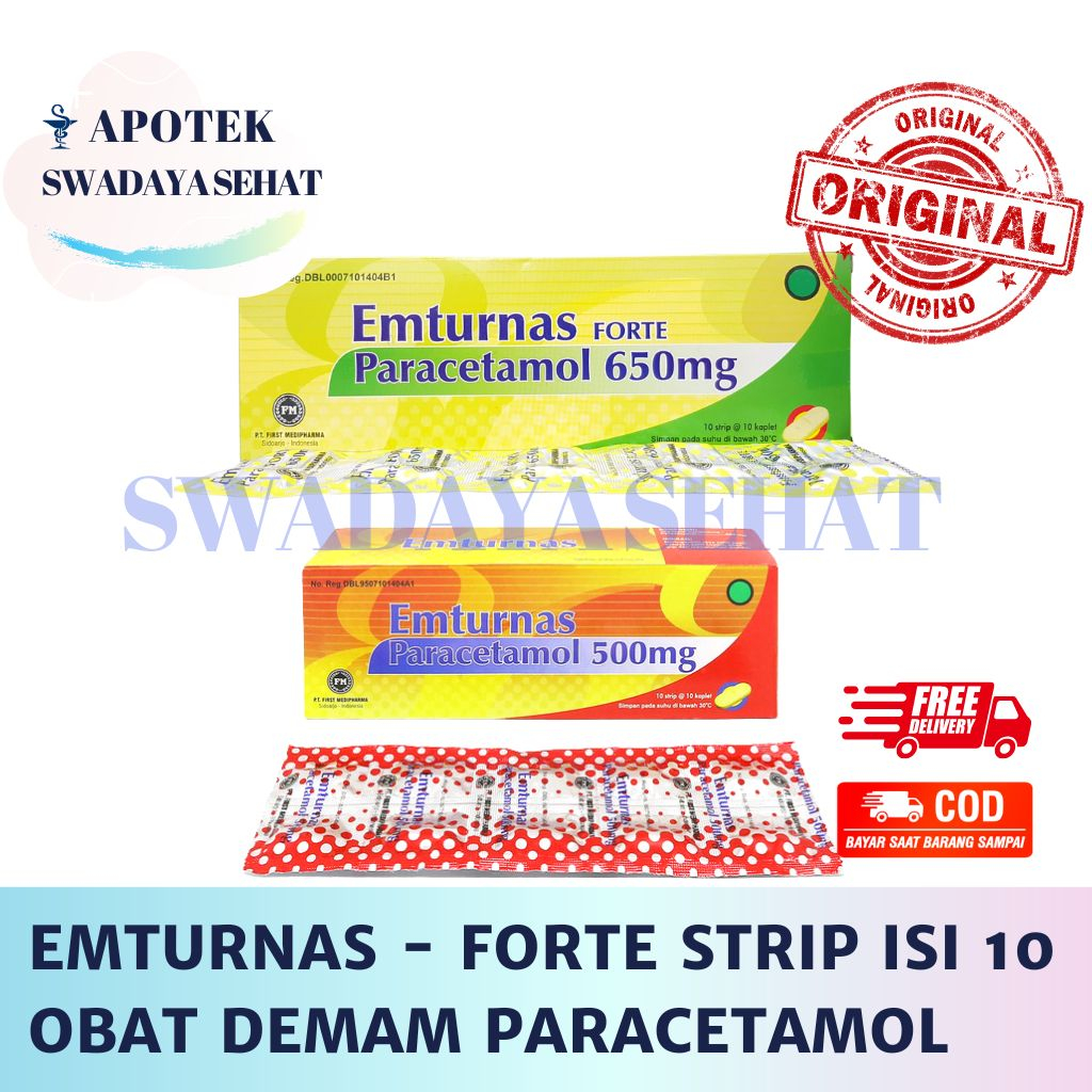 Jual EMTURNAS FORTE BIASA STRIP 10 Tablet - Obat Demam Panas ...