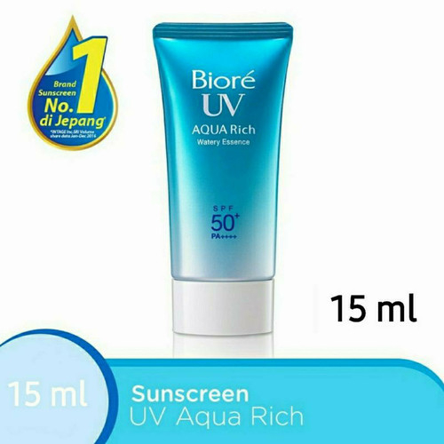 Jual Biore UV Aqua Rich Sunscreen Watery Essence SPF 50 PA++++ | Shopee Indonesia