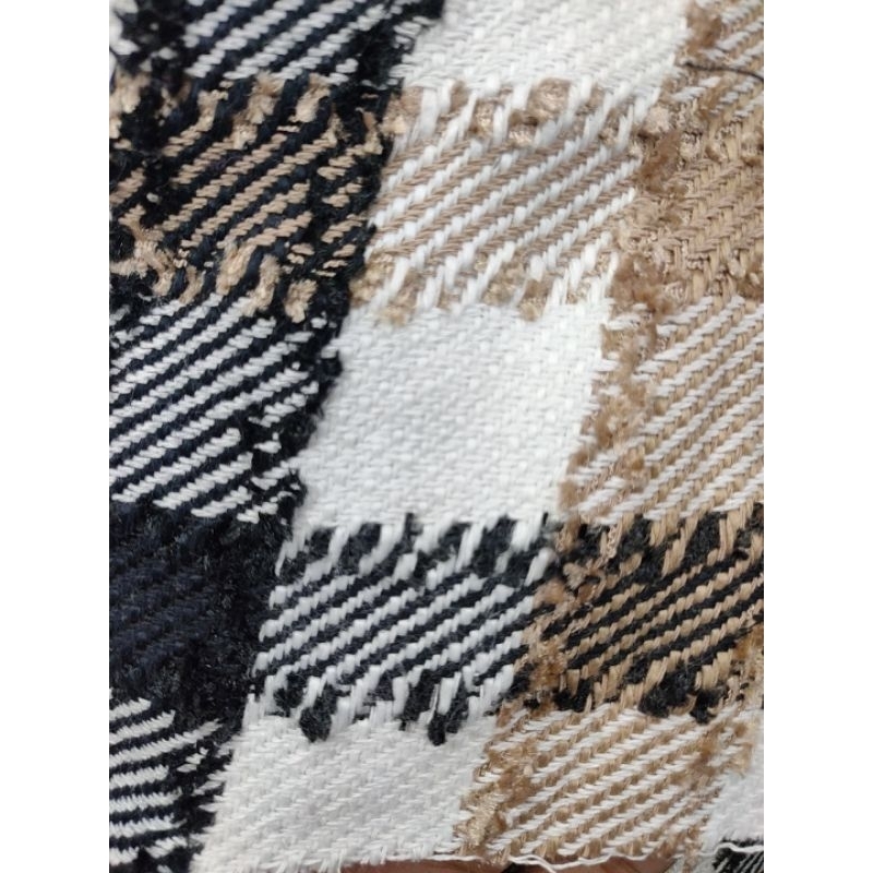 Jual BAHAN KAIN TWEED MOTIF KOTAK | Shopee Indonesia