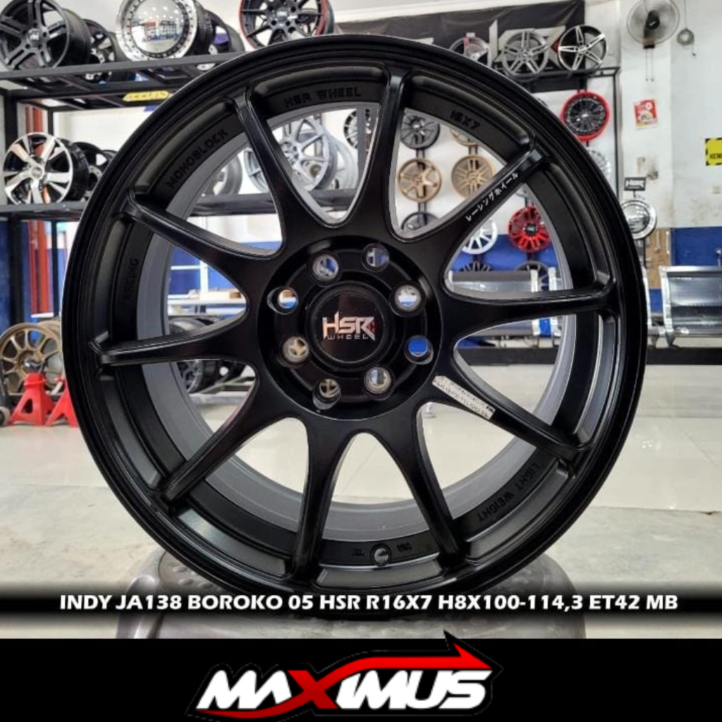 Jual Velg Racing Hsr Indy Ring 16 velg mobil r16 mobilio,jazz,yaris,freed | Shopee Indonesia