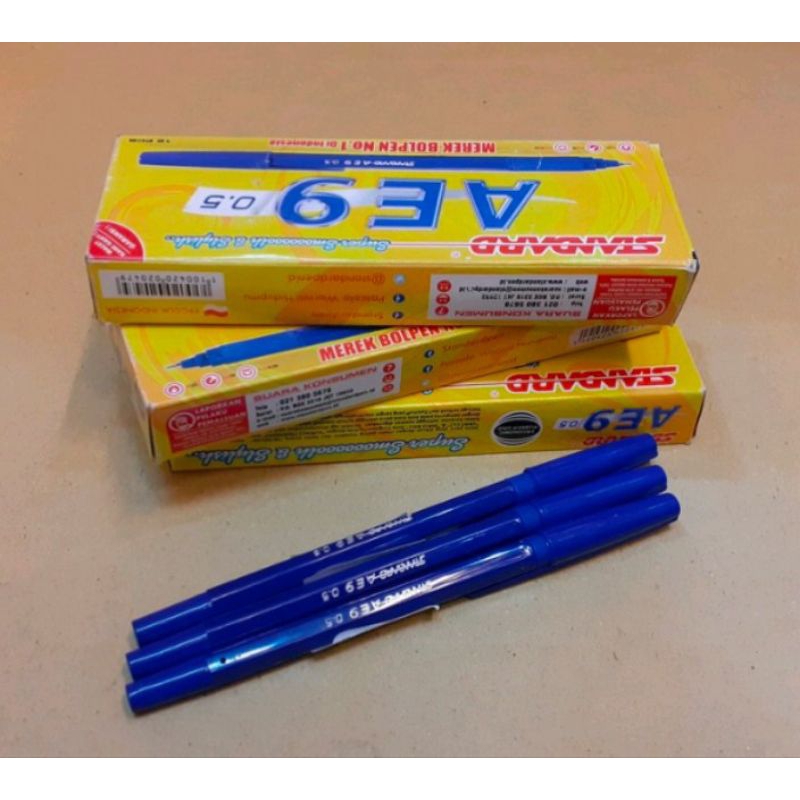 Jual PULPEN STANDARD AE9 0.5 BLUE (1pc) | Shopee Indonesia