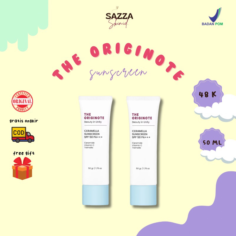 Jual [READY] The Originote Ceramella Sunscreen SPF50 PA+++ Serum ...