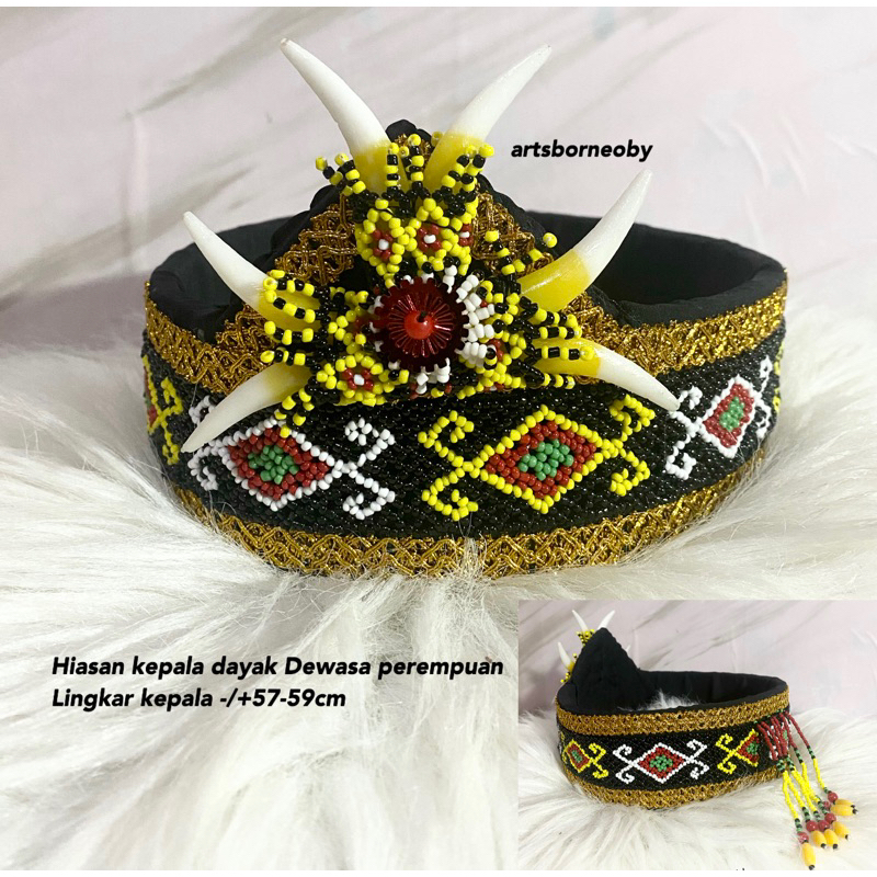 Jual HIASAN KEPALA / TOPI DAYAK PEREMPUAN DEWASA | Shopee Indonesia