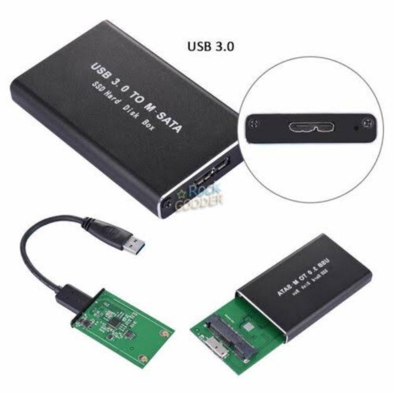 Jual ENCLOSURE CASE RACK SSD MSATA USB 3.0 HIGH SPEED | Shopee Indonesia