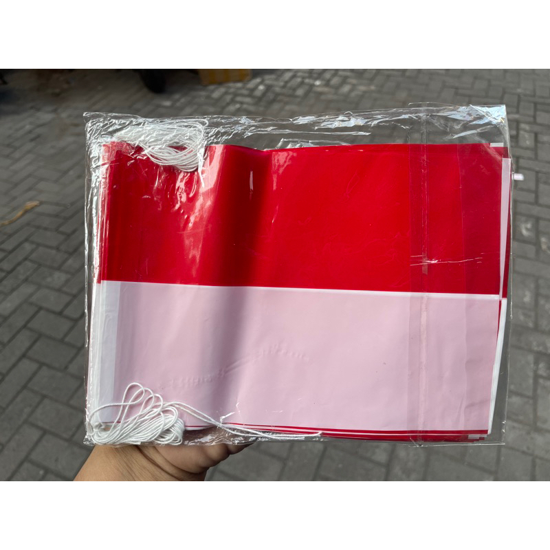 Jual BENDERA MERAH PUTIH + TALI RENTENG 10 M | DEKORASI HUT RI | Shopee ...