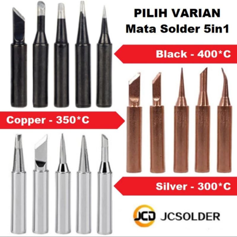 Jual Mata Solder Station Set 5 in 1 Tool 936A 900M 908A Ujung Tip Head | Shopee Indonesia