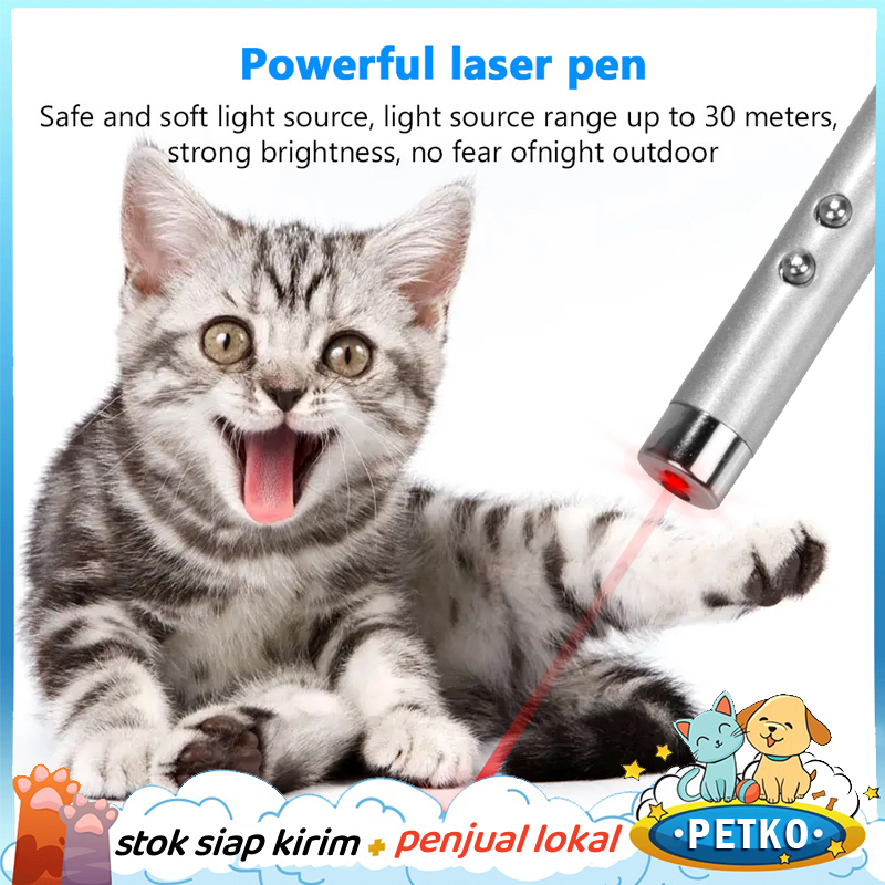 Jual Laser Mainan Kucing Laser Pointer Kucing Kitten Mainan Anak Kucing ...
