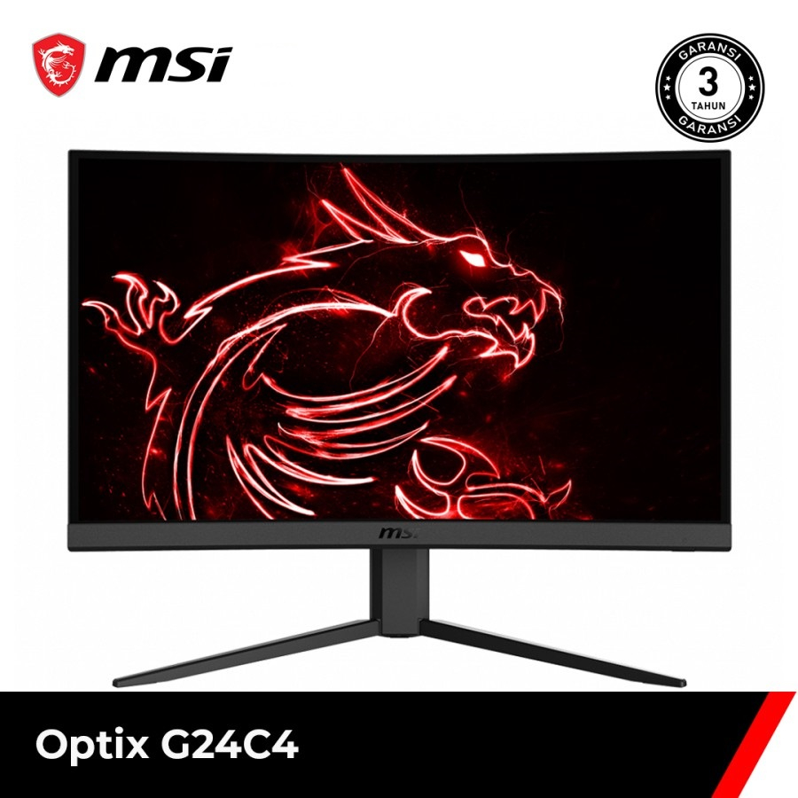 Jual MSI Optix G24C4 24 Inch Curved Gaming Monitor - FHD 144Hz 1ms ...