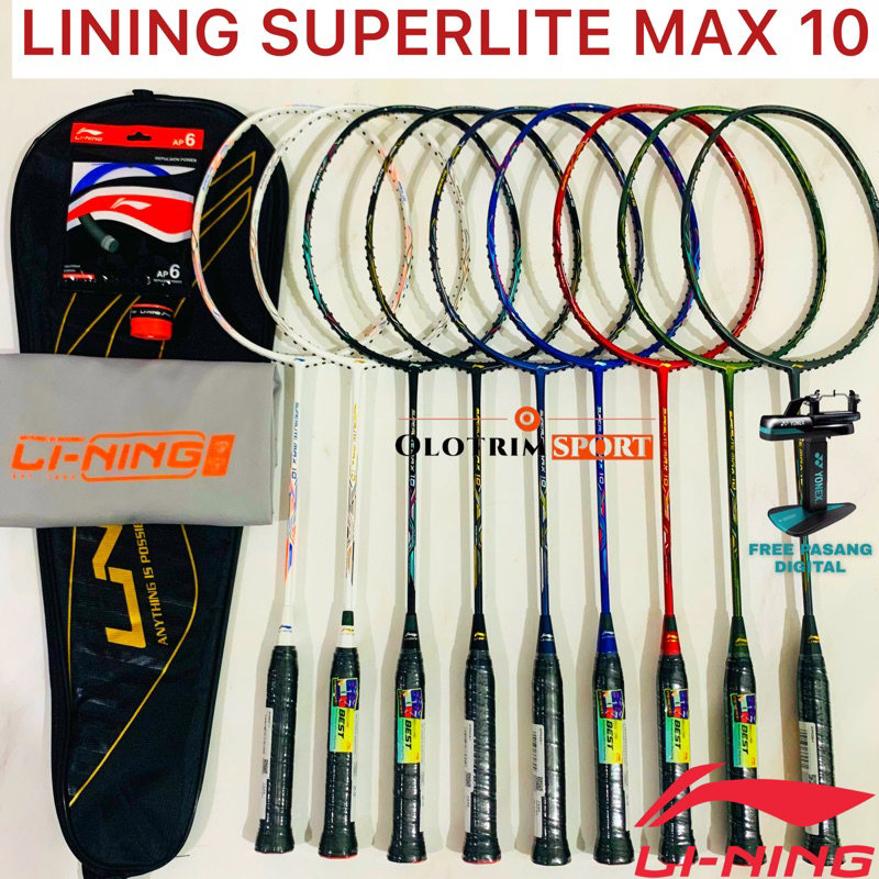 Jual Raket Badminton Lining SuperLite MAX 9 10 Original | Shopee Indonesia