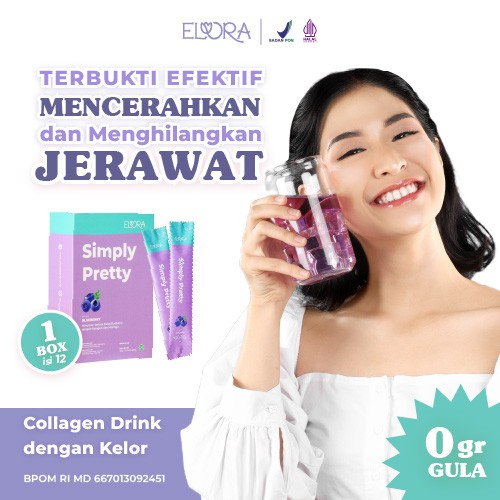 Jual Elora Collagen Beauty Drink Minuman Kolagen isi 1 Box (12 Sachet) | Shopee Indonesia