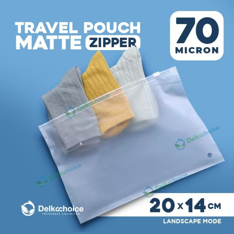 Jual Travel Pouch 20x14 Landscape Pouch Organizer Serbaguna Ziplock ...