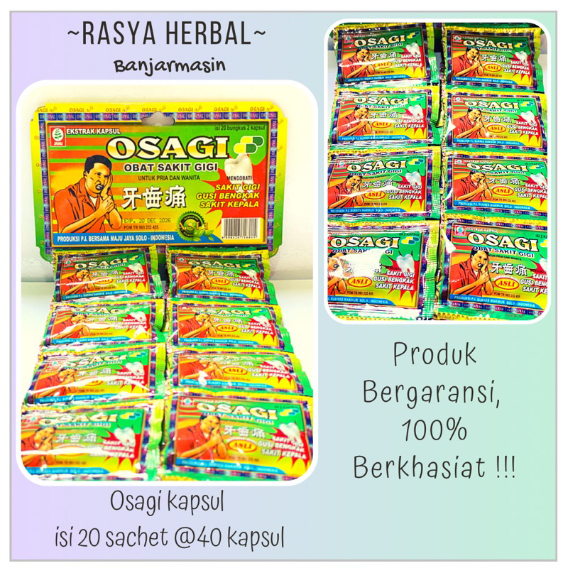 Jual OSAGI [obat sakit gigi,gusi bengkak dan sakit kepala] | Shopee ...