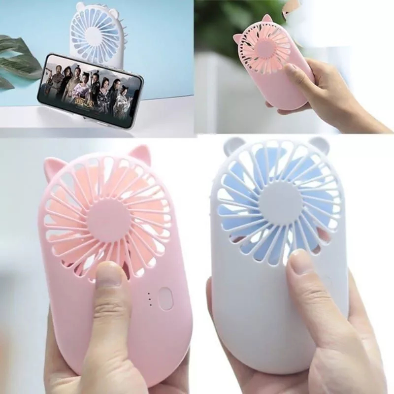 Jual Kipas Angin Portable 2IN1 Cute Pocket Mini Fan USB Cooling Fan ...