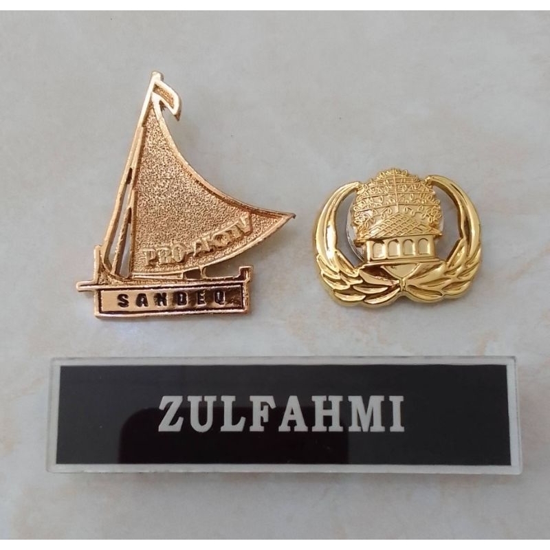 Jual Paket Atribut ASN Sulawesi Barat (Pin Sandeq Peniti + Pin Korpri ...