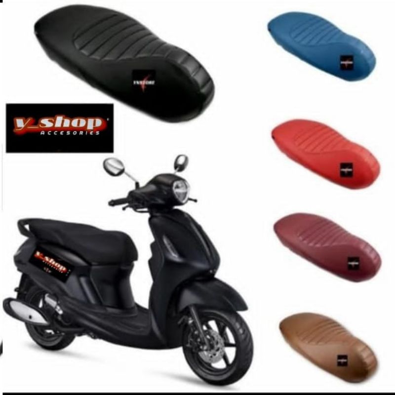 Jual Custom Cover Kulit Jok Motor Grand Filano Hybrid Stylo 160 Kulit ...