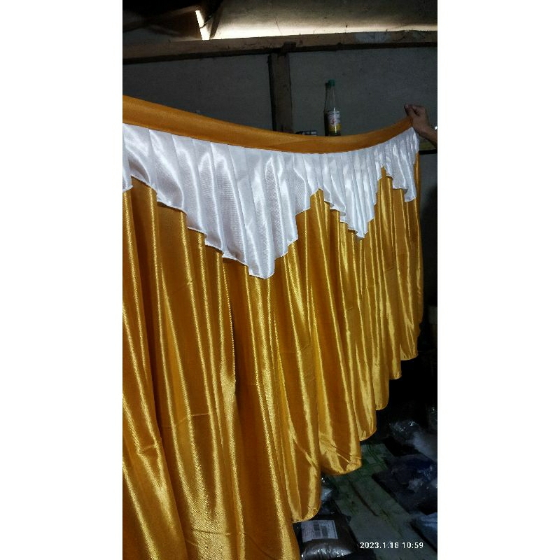 Jual DEKORASI MEJA ATAU ROK MEJA PONI SUDAH DIREMPEL TINGGI 75CM X ...