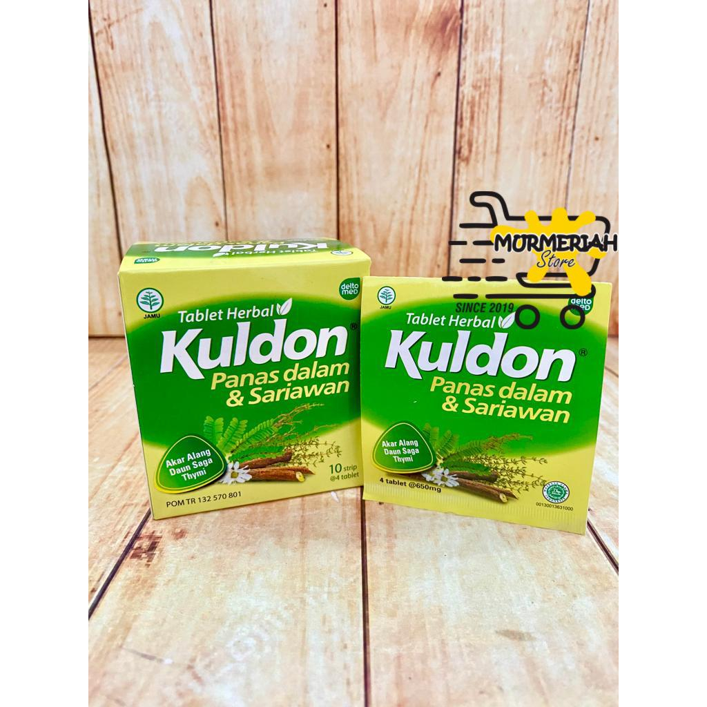 Jual Kuldon Strip 4 tablet Herbal Panas Dalam & Sariawan | Shopee Indonesia