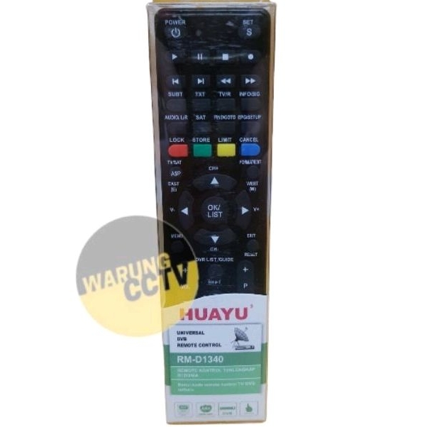 Jual REMOTE SET TOP BOX DVB T2 HUAYU RM D-1340 remot stb luby daimaru ...