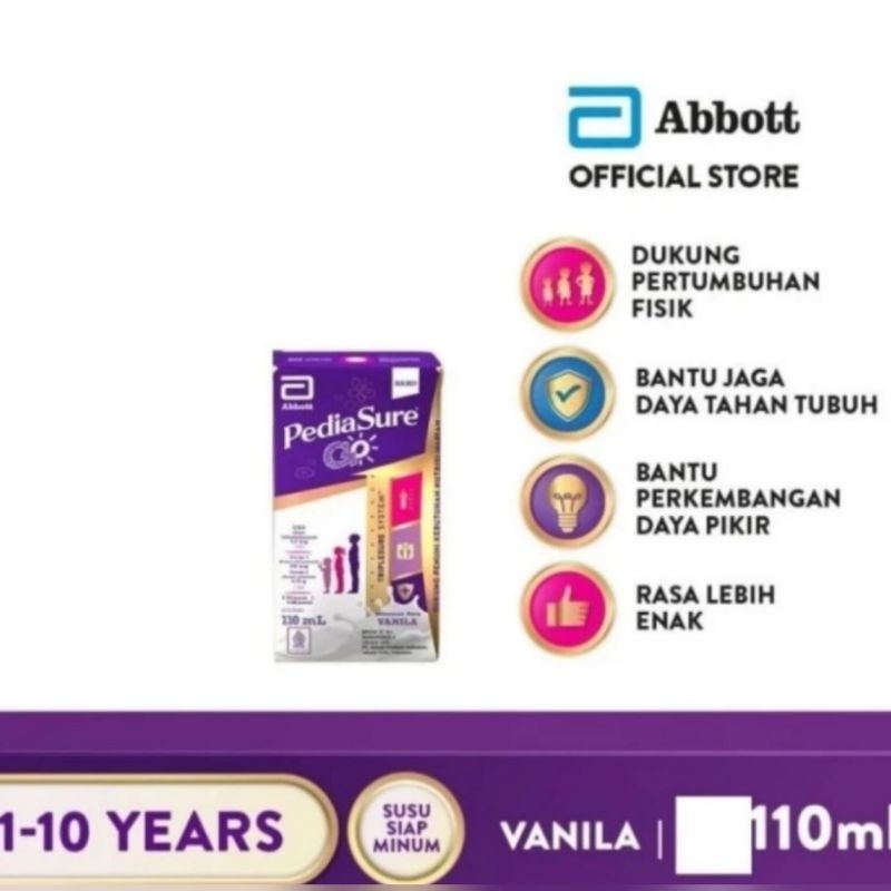 Jual Pediasure GO Vanilla dan Coklat susu UHT 110 ml | Shopee Indonesia