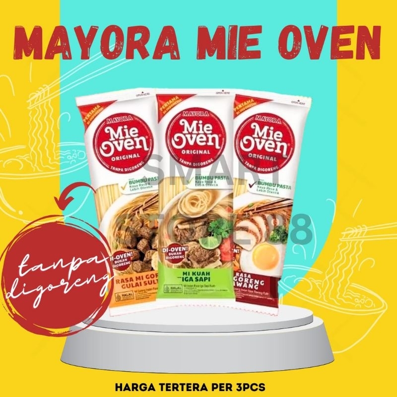 Jual MAYORA MIE OVEN ISI 3 PCS MI SEHAT TANPA DIGORENG | Shopee Indonesia