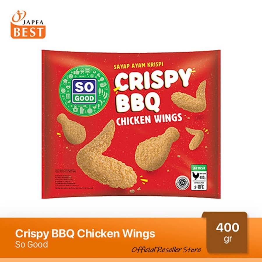 Jual SO GOOD Crispy BBQ Chicken Wing 400gr | Shopee Indonesia