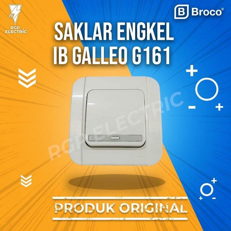 Jual Saklar Engkel IB Broco Galleo G161 / Single Switch Snow White ...