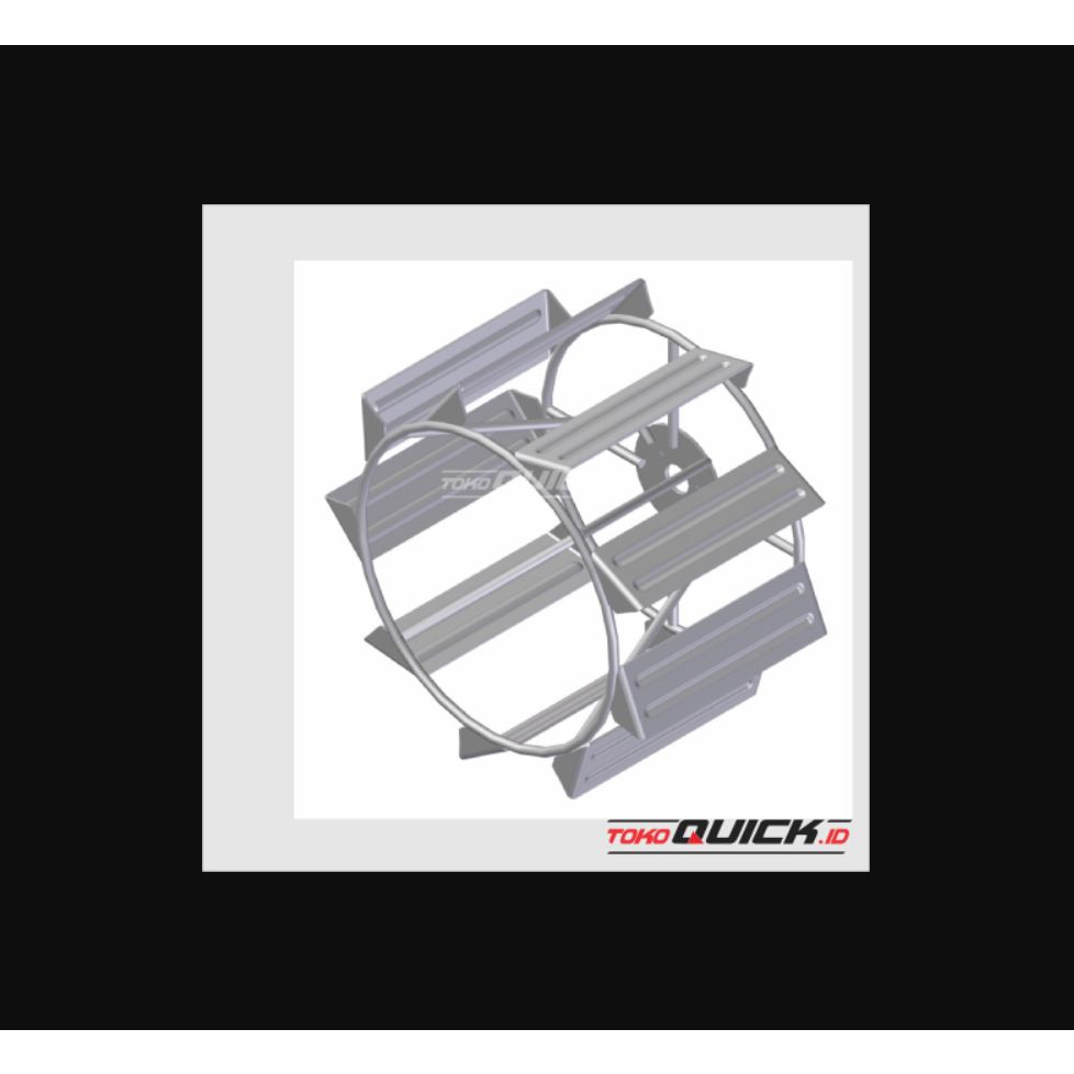 Jual Roda Besi Apung Traktor Quick Capung Rawa - Cage Wheel Sub Assy ...
