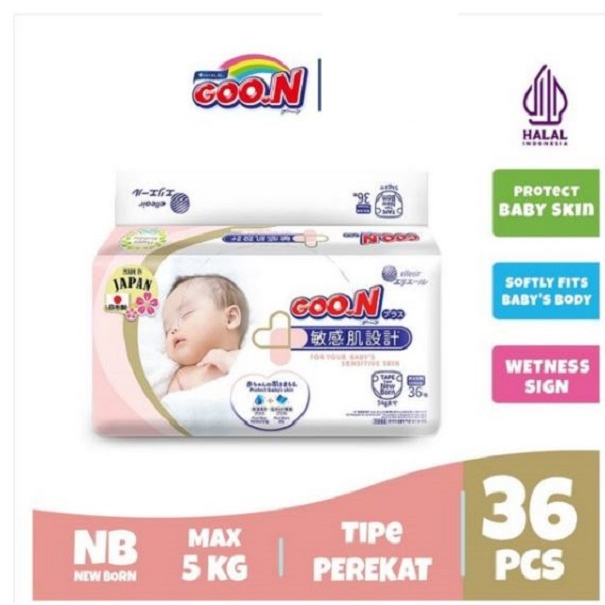 Jual Goo.n Super Premium NB36 Tape Newborn / Goon Premium NB-36 Perekat Plus New Born / Diapers ...