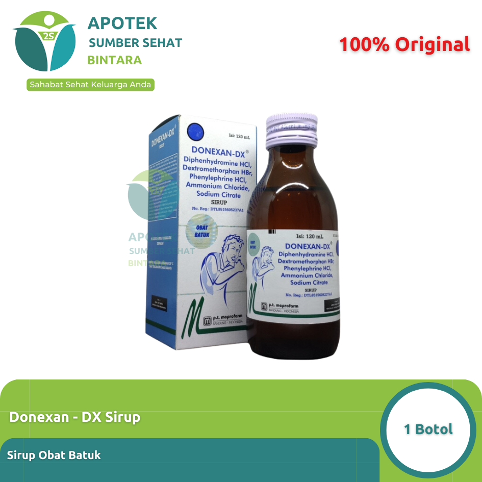 Jual Donexan-DX Sirup Obat Batuk 120 ml | Shopee Indonesia