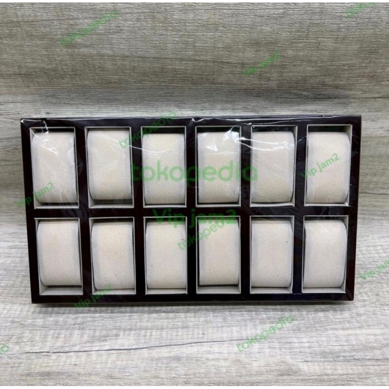 Jual BOX JAM TANGAN ISI 12 SLOT DISPLAY JAM TANGAN ELEGANT BAHAN KAYU ...