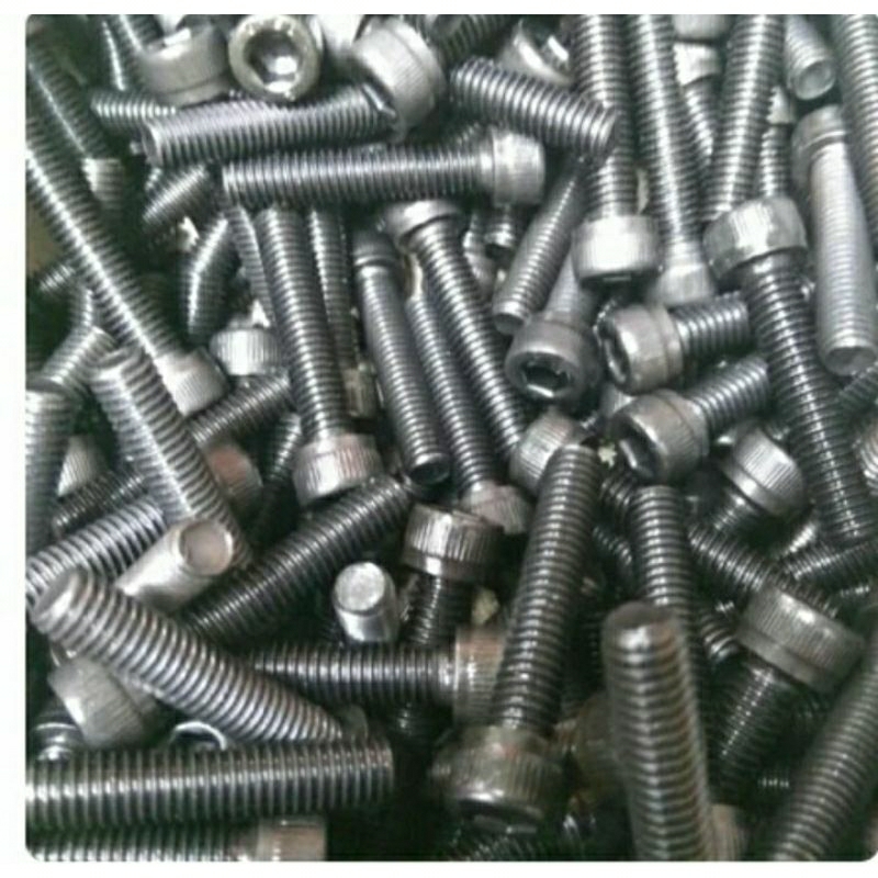 Jual Baut L m6×40 Baut L baja hitam 8.8 full drat | Shopee Indonesia