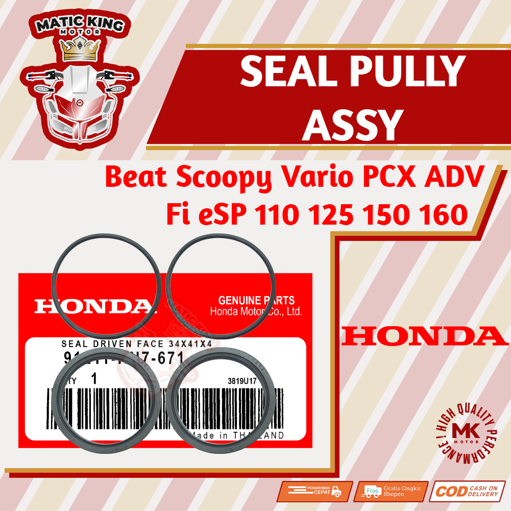 Jual Seal sil puli pully assy Honda Vario Beat Scoopy Genio PCX Spacy ...