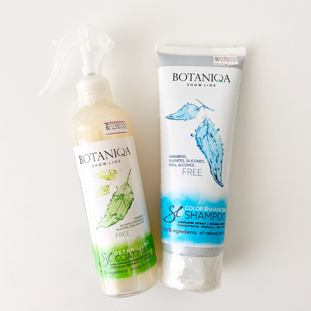 Jual WOOFIDOO Botaniqa Color Enchancing Shampoo/ Detangling Coat Milk ...
