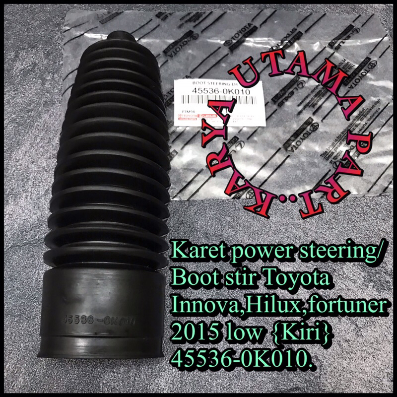 Jual Karet Power Steering/Boot Stir Toyota Innova Hilux Fortuner 2015 ...